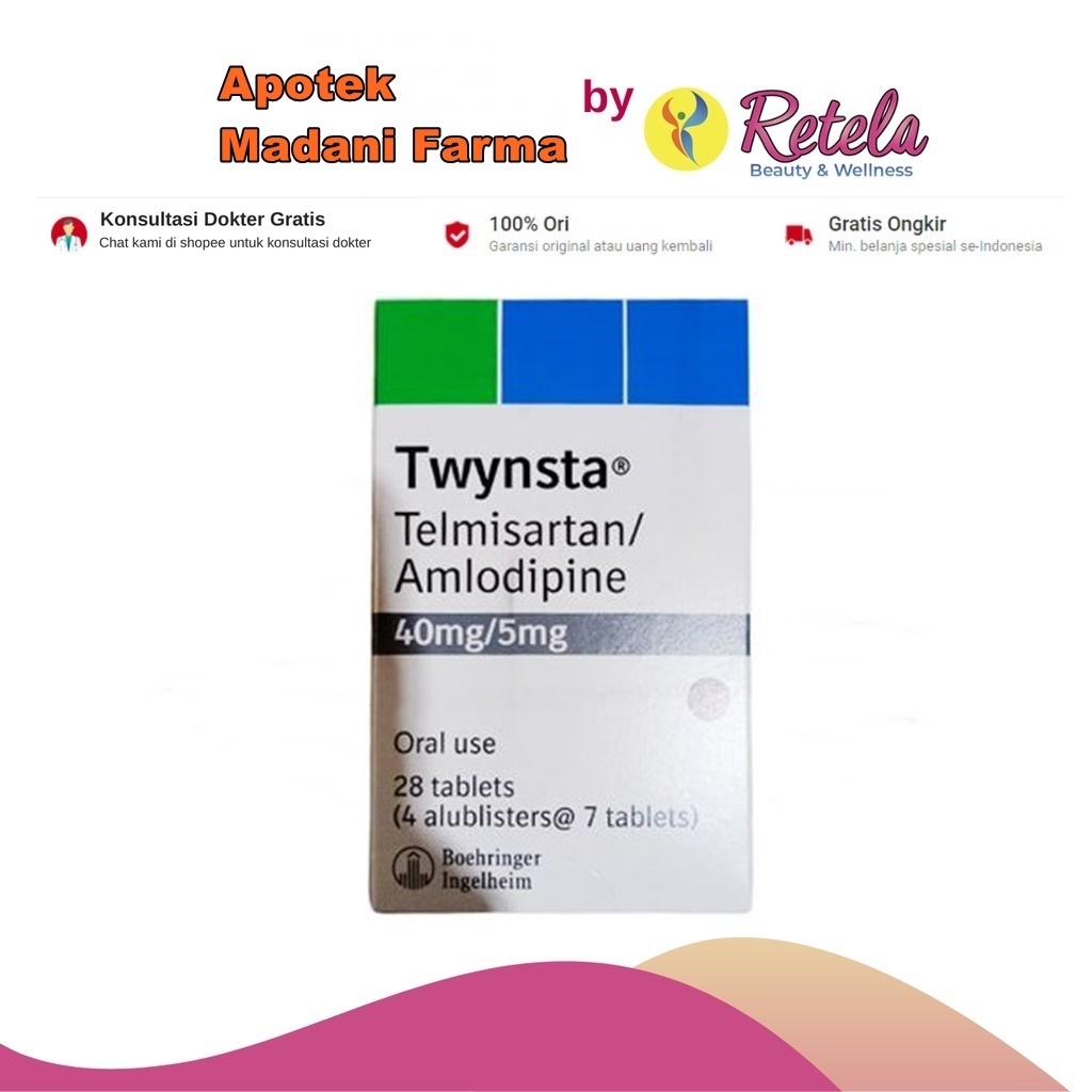 Jual TWYNSTA 40 / 5 MG BOX 28 TABLET ORIGINAL | Shopee Indonesia
