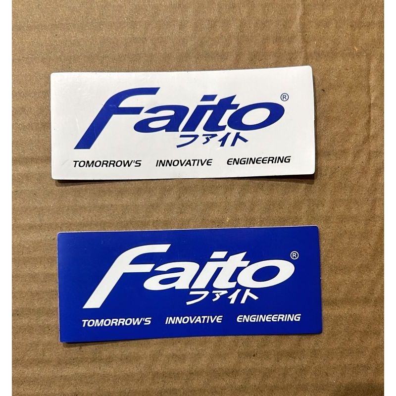 Jual Sticker stiker logo emblem sponsor Faito original 100% ori asli ...