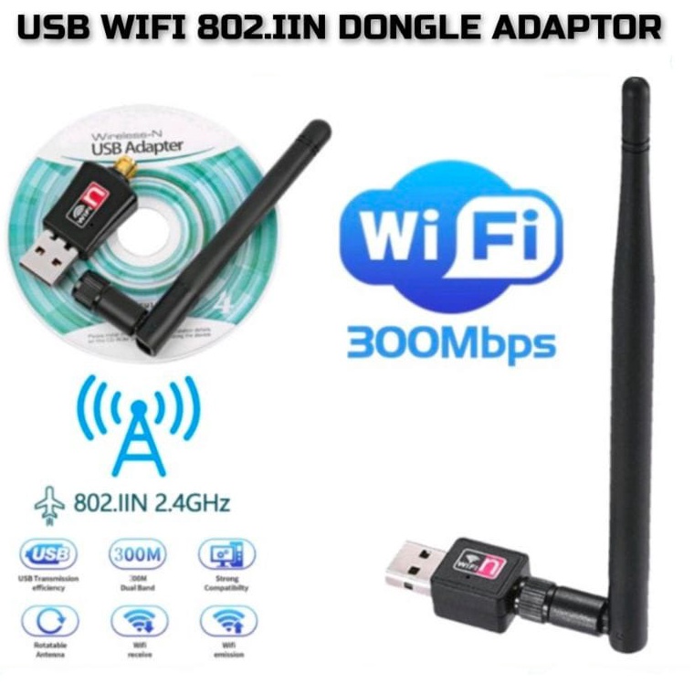 Jual Harga Bersahabat USB Wifi Adapter 3 Mbps ANTENA Wireless Portable ...