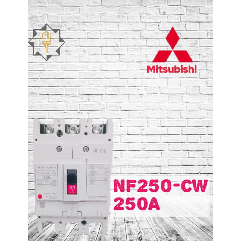 Jual mccb breaker Mitsubishi Nf250-cw 250A siap pakai | Shopee Indonesia