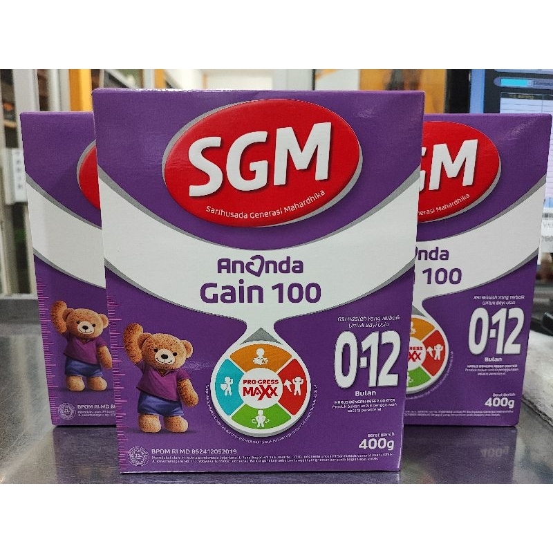 Jual Susu SGM ANANDA GAIN 100 usia 0-12 bulan 400g | Shopee Indonesia