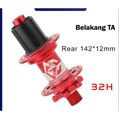 Jual RT Hub Belakang Freehub TA Thru Axle BOOST 32H 142 x 12mm Jangkrik | Shopee Indonesia
