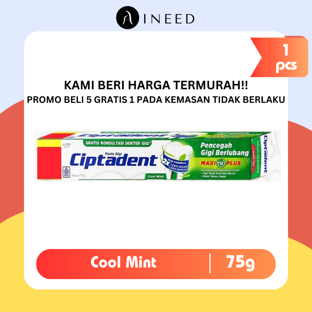 Jual Ciptadent Pasta Gigi 75gr [PCS] | Shopee Indonesia