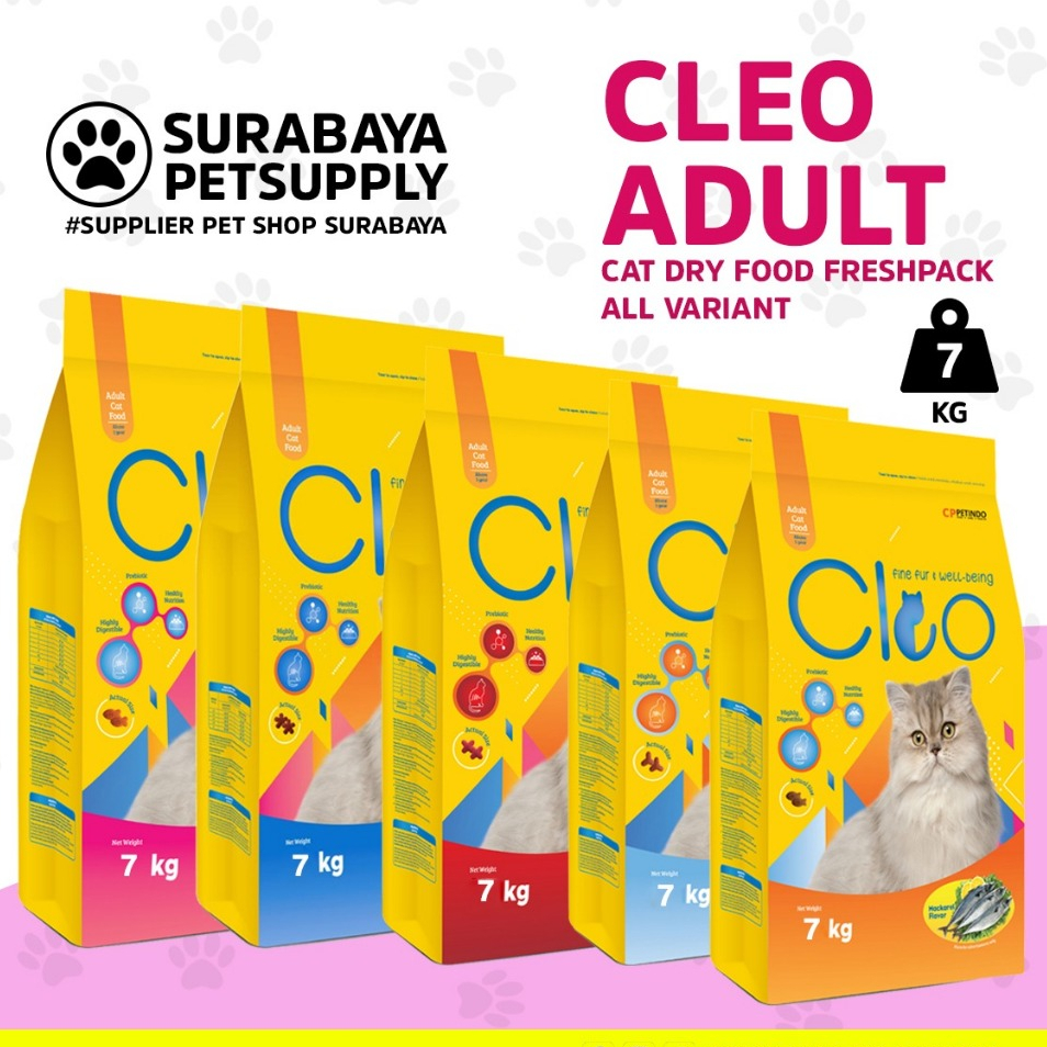 Jual Cleo adult 7 kg tuna seafood beef mackerel salmon beef all variant ...