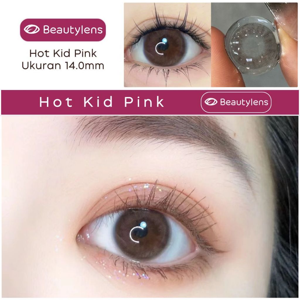 Jual Live18 Hot Kid Pink 14.0 BEAUTYLENS Softlens Berwarna Lensa Merah ...