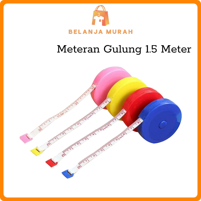 Jual BEM - Meteran Gulung Mini Alat Ukur Kain Dan Badan 150 Cm ...