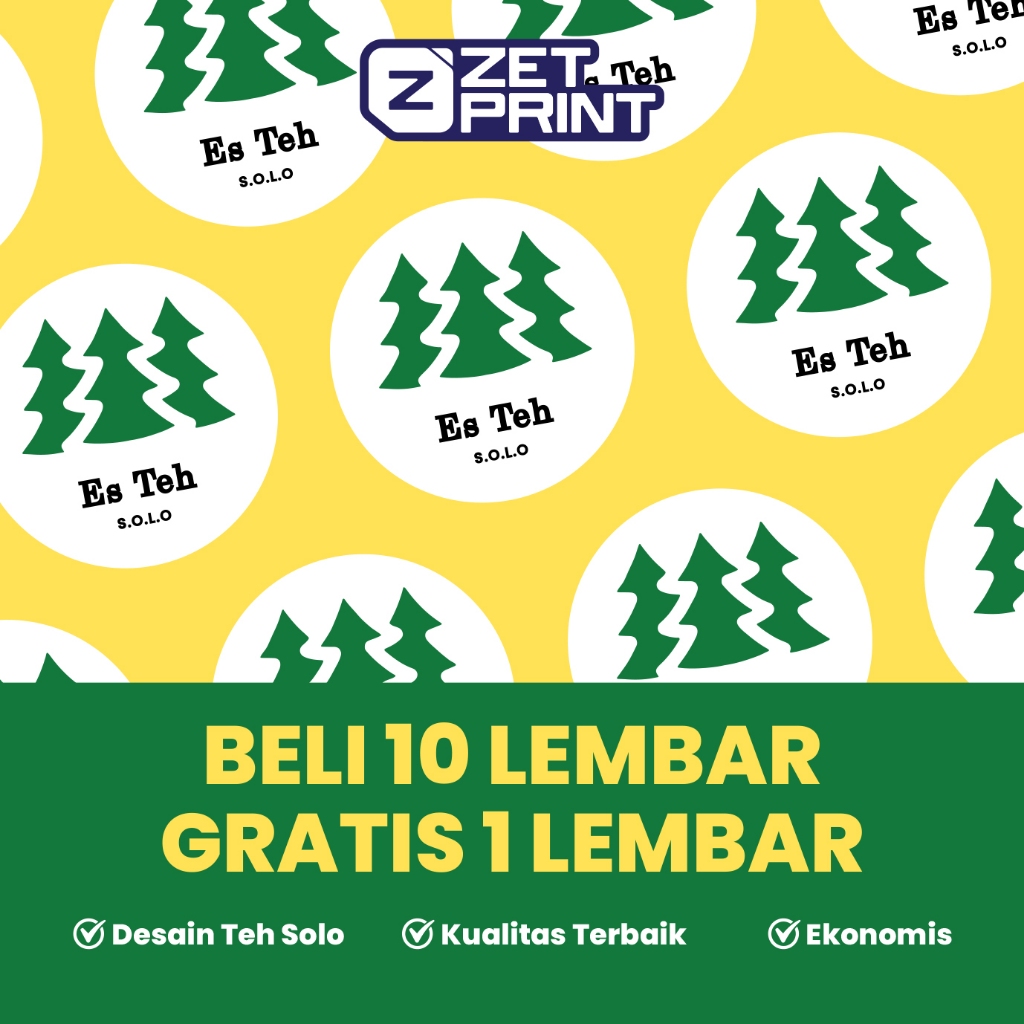 Jual STICKER ES TEH SOLO STIKER ES TEHSOLO Murah Dan Cepat | Shopee ...