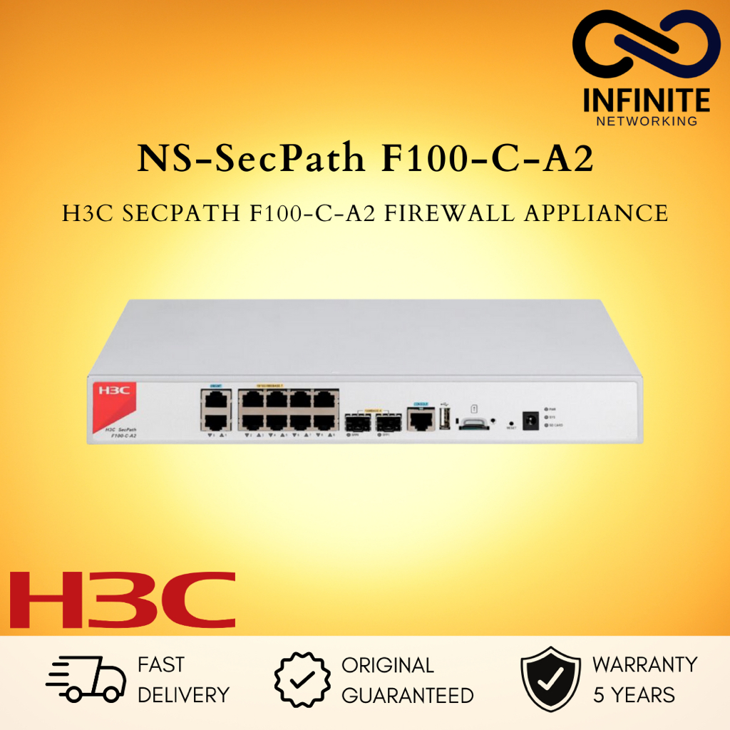 Jual H3C SECPATH F100-C-A2 FIREWALL 64-bit multi-core high-performance | Shopee Indonesia
