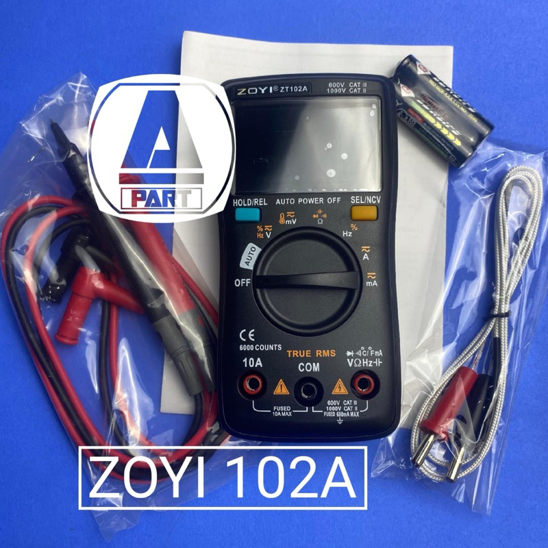 Jual ZOYI ZT102A UPGRADE AOTO MULTIMETER DIGITAL AVOMETER AVO ...