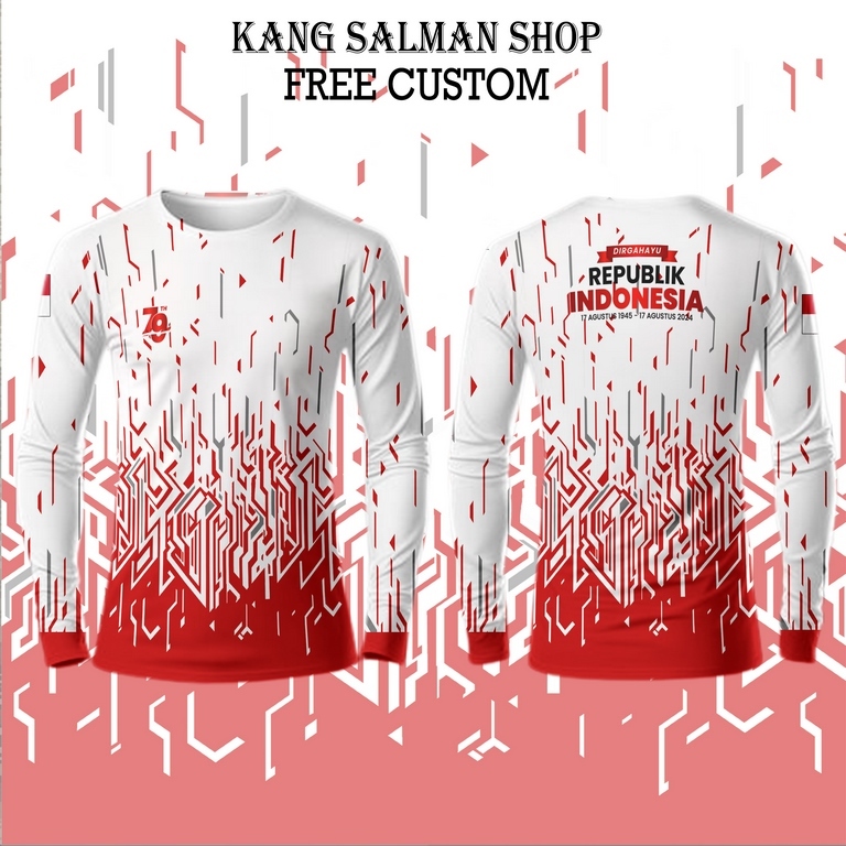 Jual HPY Jersey HUT RI ke 79 / baju 17 agustus / kaos panitia agustusan Fullprint 3D terbaru ...