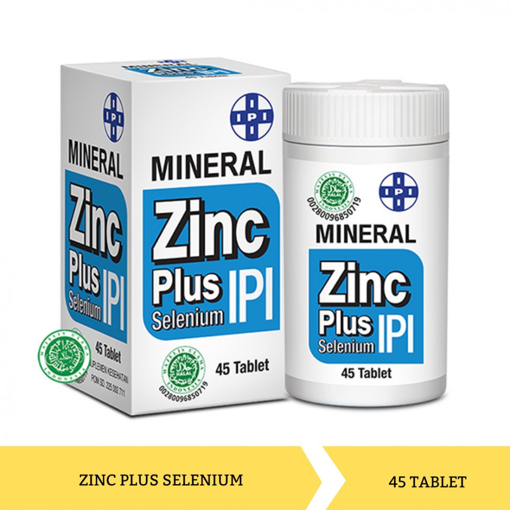 Jual IPI MINERAL ZINC PLUS TAB BTL 45S(8999908922809) | Shopee Indonesia