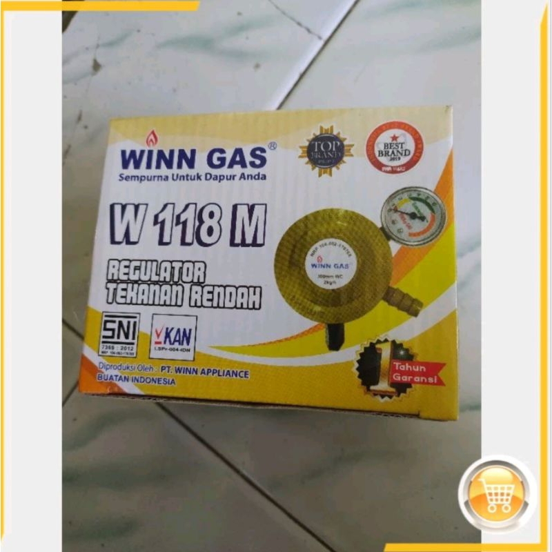 Jual REGULATOR WINN GAS plus Meteran TEKANAN RENDAH W 118 cocok buat ...