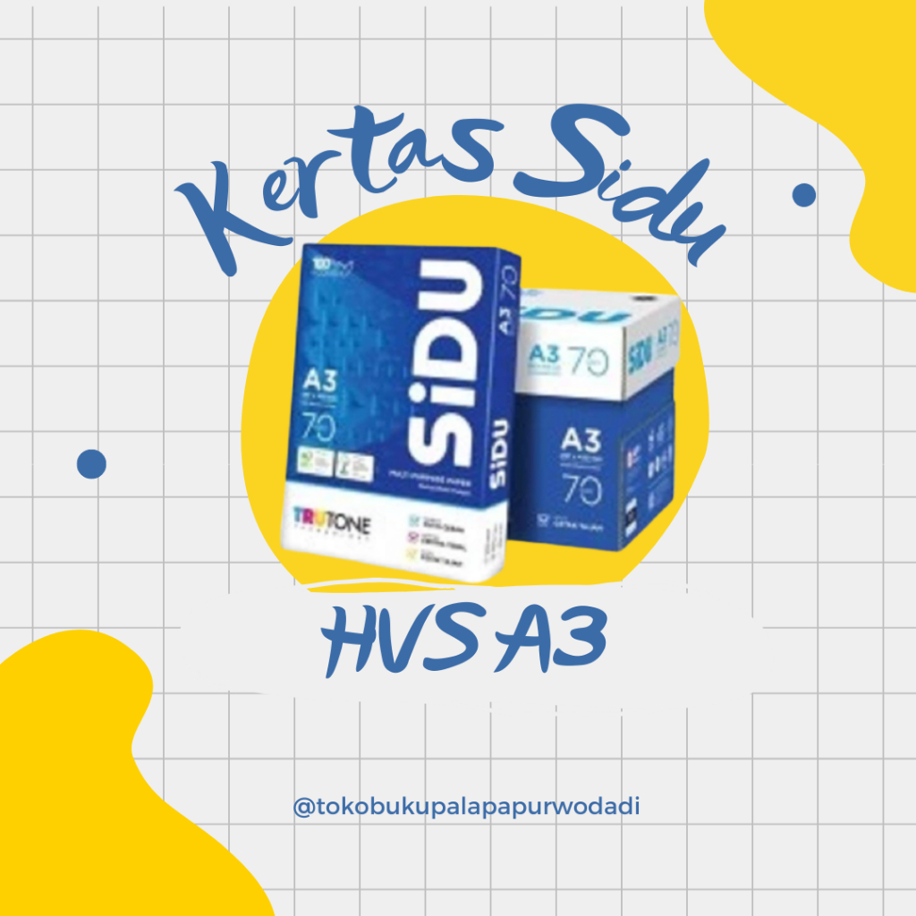 Jual Kertas HVS SiDU A3 kertas fotocopy sinar dunia 70gr | Shopee Indonesia