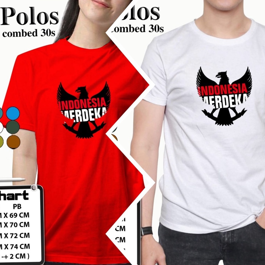 Jual KAOS OBLONG LOGO PANCASILA HUT RI 79 PRIA DAN WANITA GARUDA ...