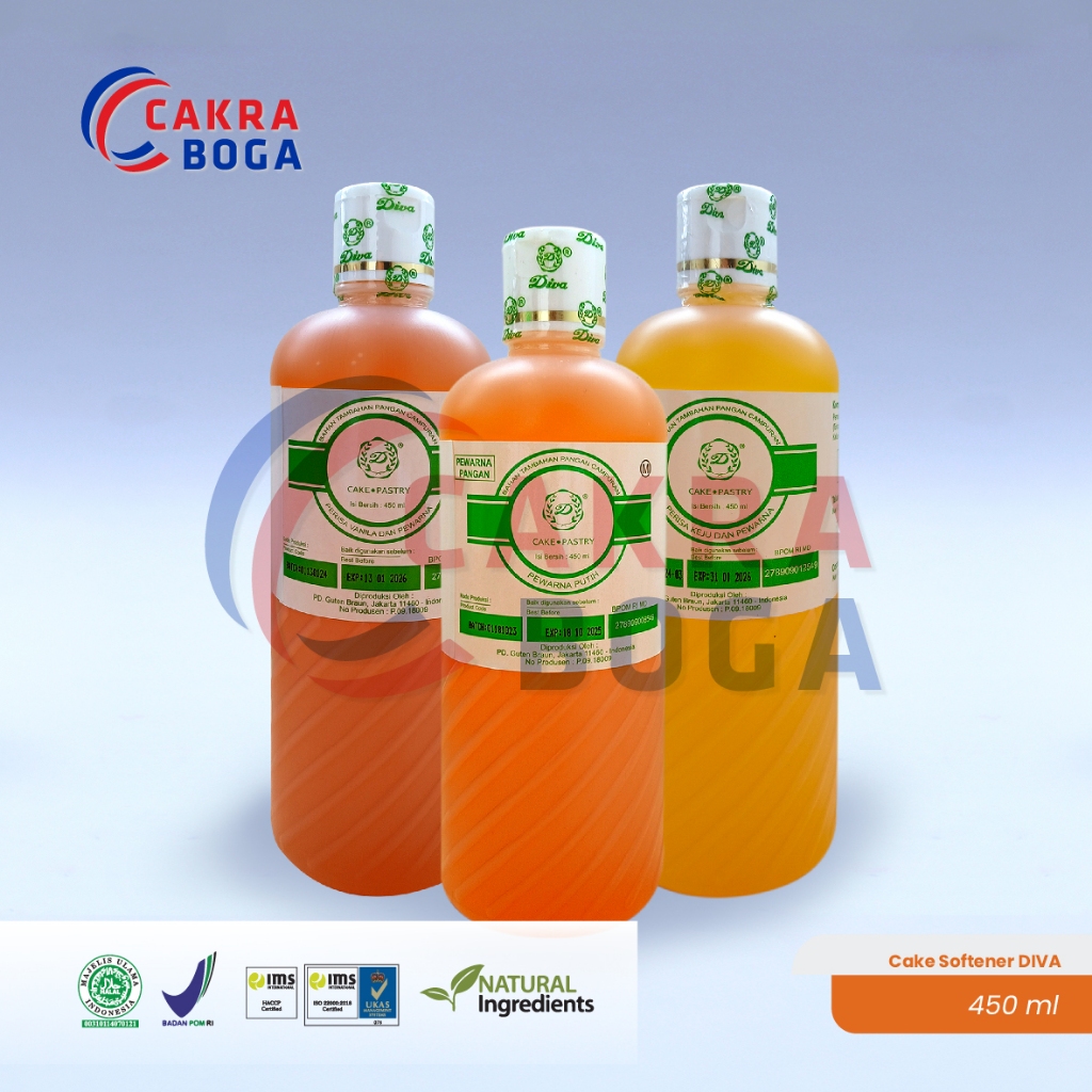 Jual Pelembut Kue / Pelembut Roti / Cake Softener Diva 450 ml | Shopee ...