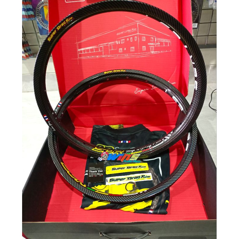 Jual Velg super drag rim (SDR) 17 120/140 carbon black original ...