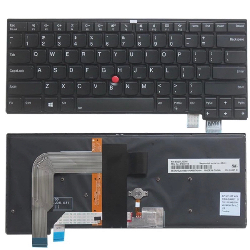 Jual Keyboard lenovo Thinkpad T460 T460S T460P T470 T470S SN20L82047 ...