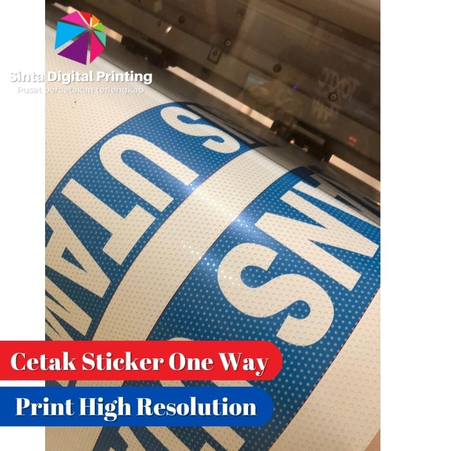 Jual Cetak Stiker One Way Permeter / Sticker Kaca Mobil Custom | Shopee ...