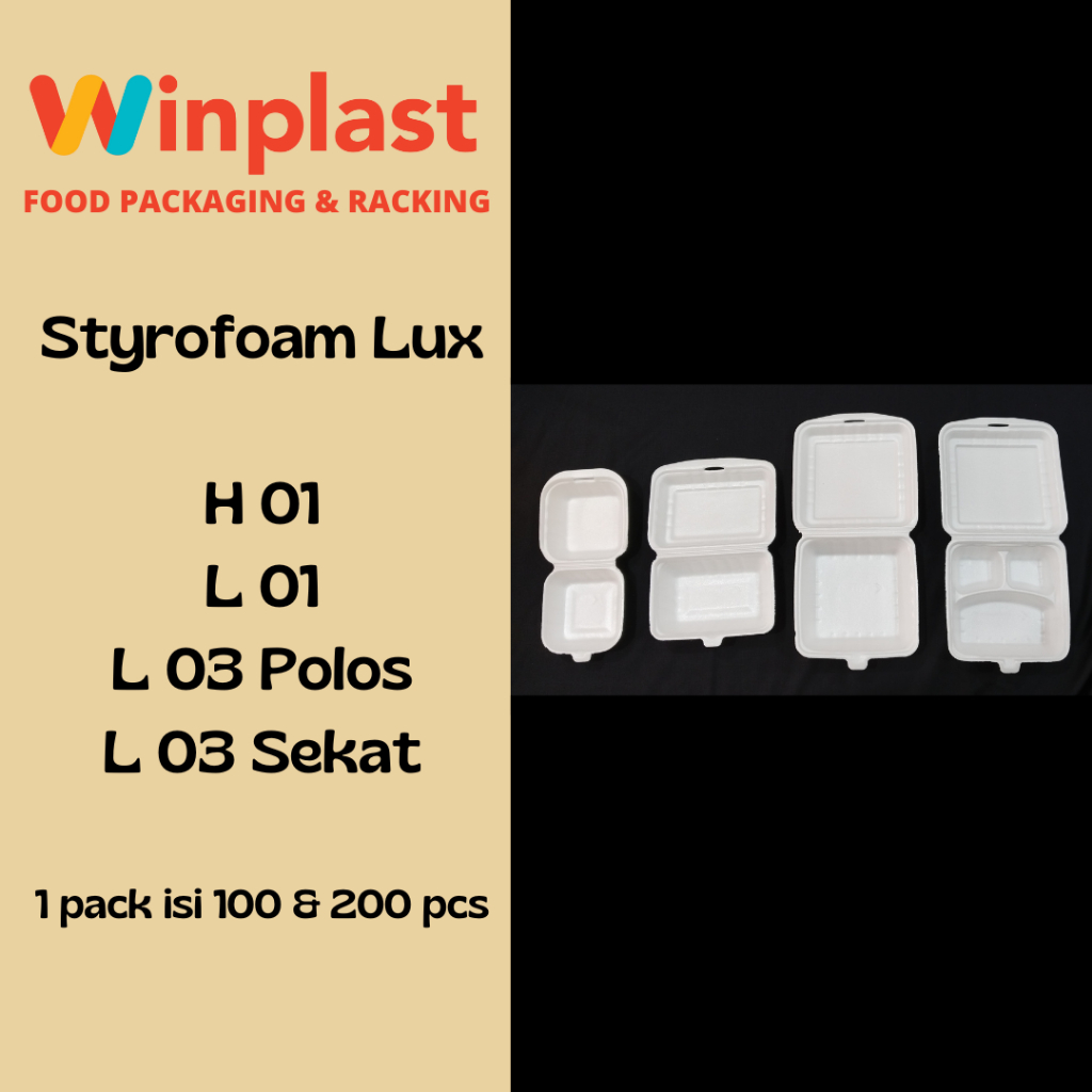 Jual Styrofoam Makanan / Sterofoam Makanan / Foam Burger / Foam Nasi ...