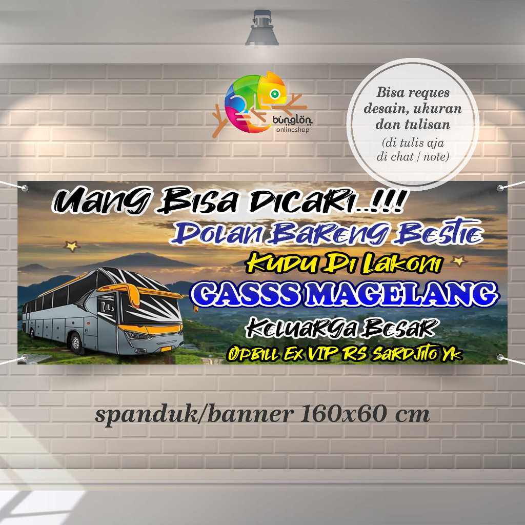 Jual Spanduk Banner Gethering Study Tour Free Custom Desain | Shopee ...