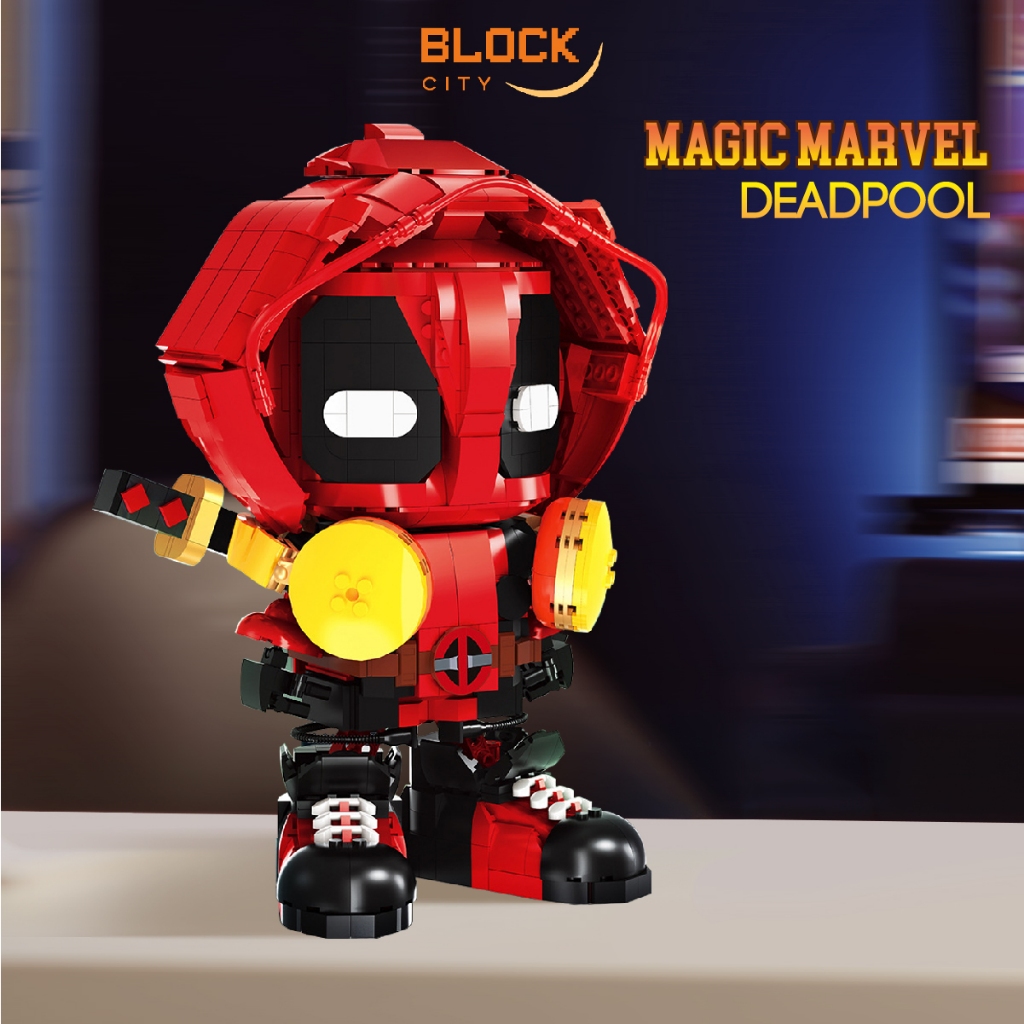 Jual Block City - Wangao Marvel Magic Deadpool Superhero Puzzle Block ...