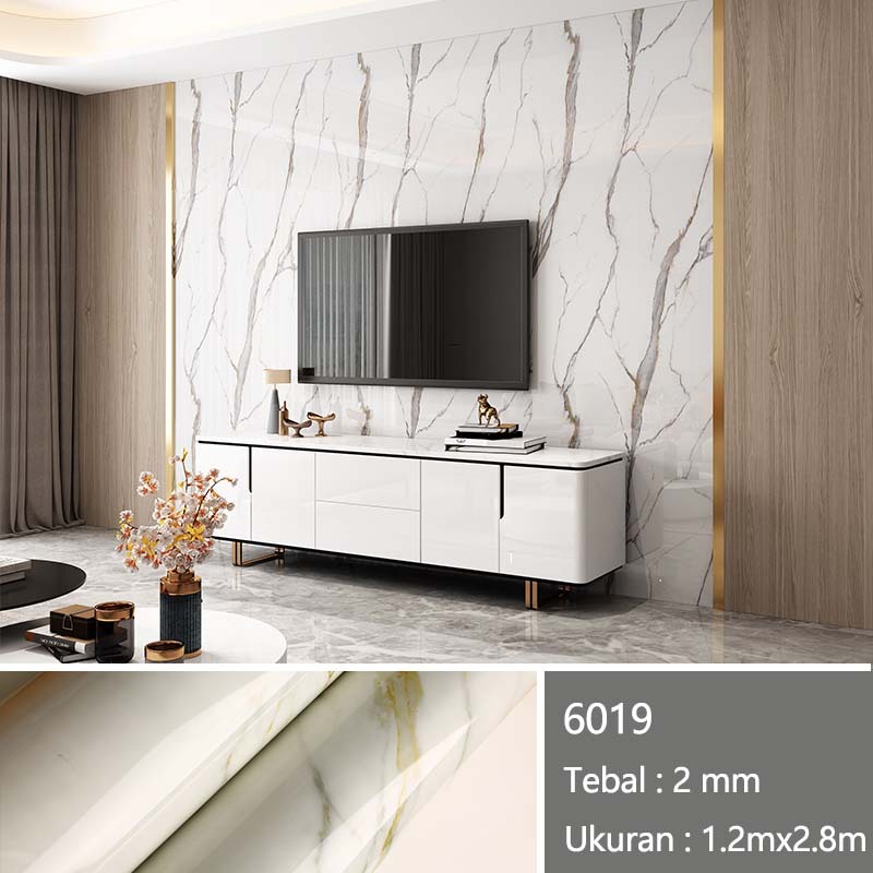 Jual Wallpaper dinding Vinyl Marble 1.2 x 2.8 Meter Tebal 2mm Wallpaper ...