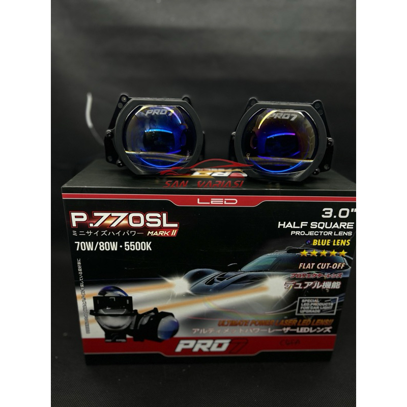 Jual PRO7 PROJECTOR BILED P770SL HALF SQUARE 70/80watt | Shopee Indonesia