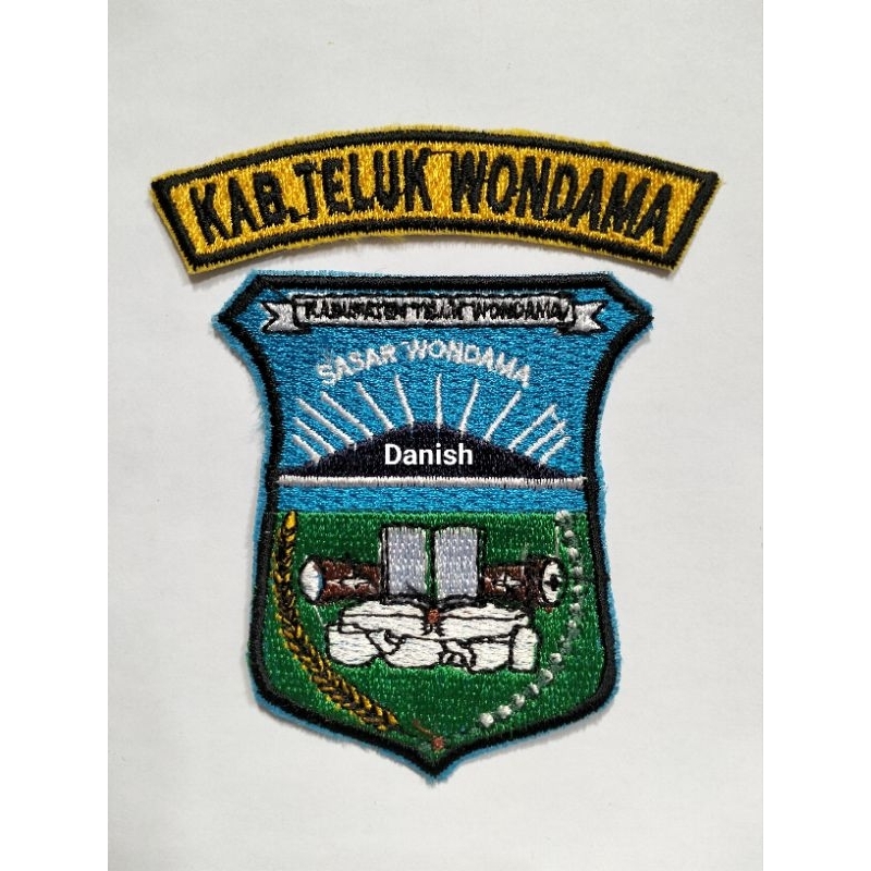 Jual BET BORDIR LOGO LAMBANG KABUPATEN TELUK WONDAMA,PAPUA | Shopee ...