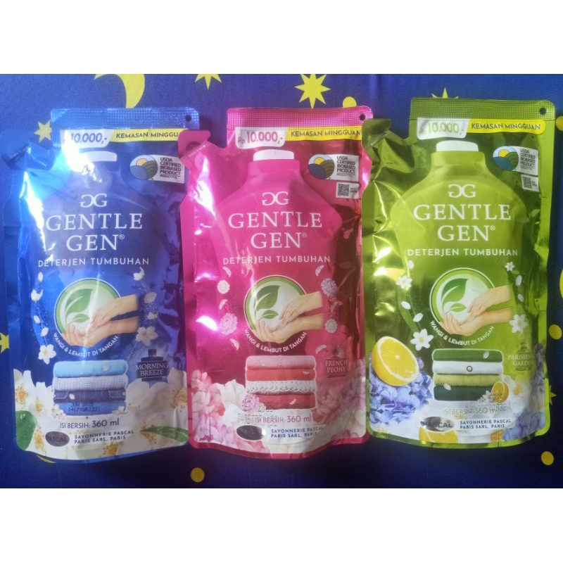 Jual Gentle Gen Deterjen Cair kemasan pouch 360 ml | Shopee Indonesia
