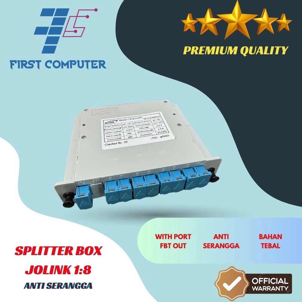 Jual KODE A16X Passive Splitter Box 18 Jolink SC UPC With FBT Out Anti ...