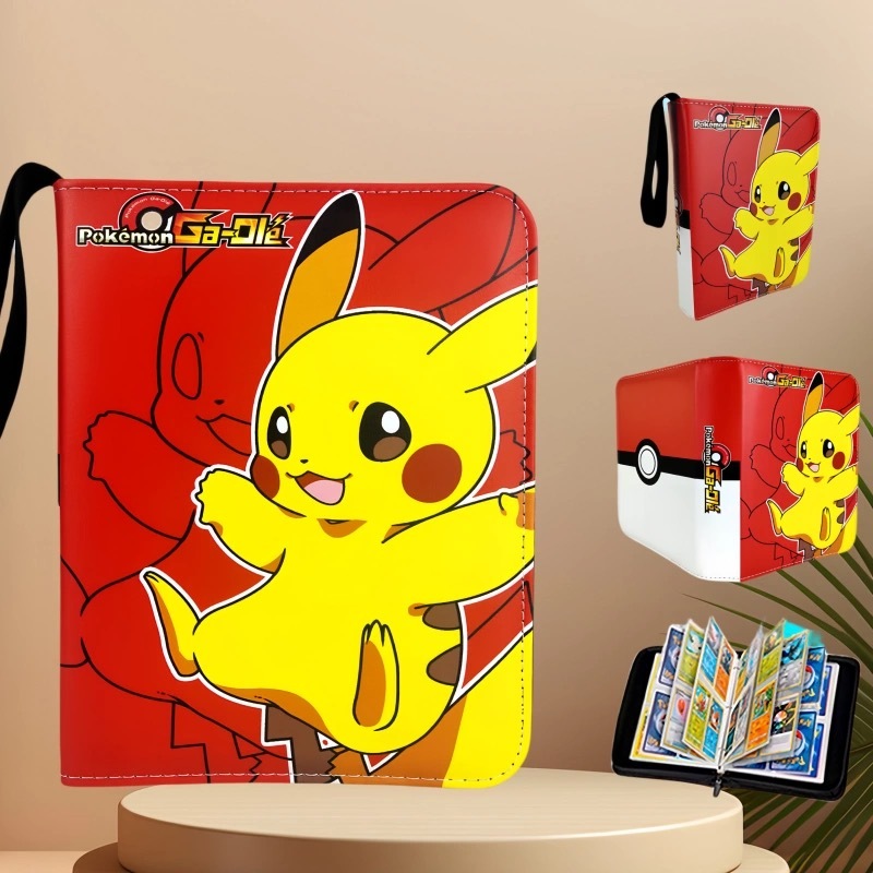 Jual Pokemon Cards Holder Album Box Can Hold 400 Pokemon Anime Game ...