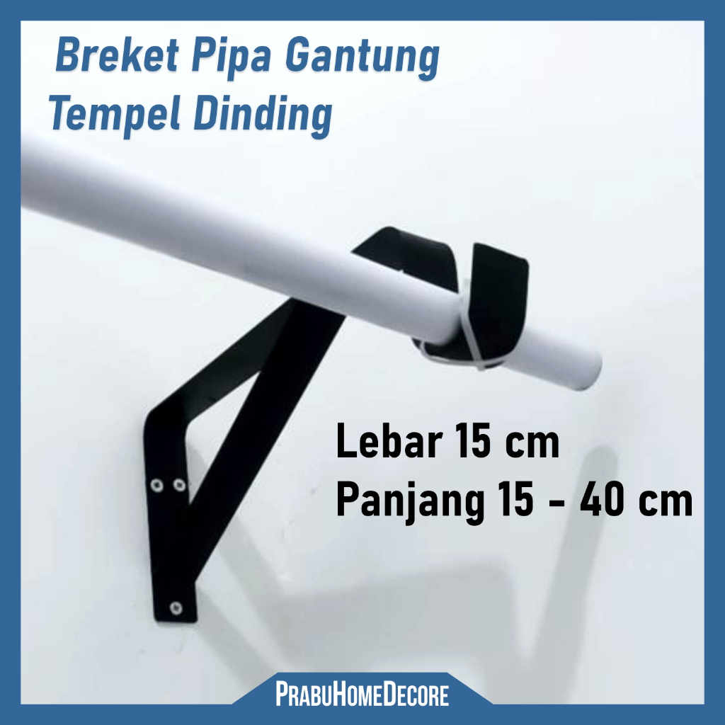 Jual Bracket Besi PLAT 3mm Penopang Rak Kayu Dinding Gantung Serbaguna ...