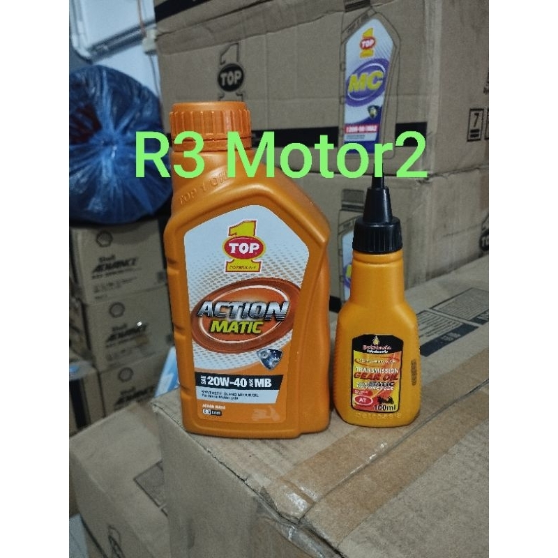 Jual PAKET OLI TOP ONE / TOP 1 ACTION MATIC 20W/40 0.8L PLUS GARDAN ...