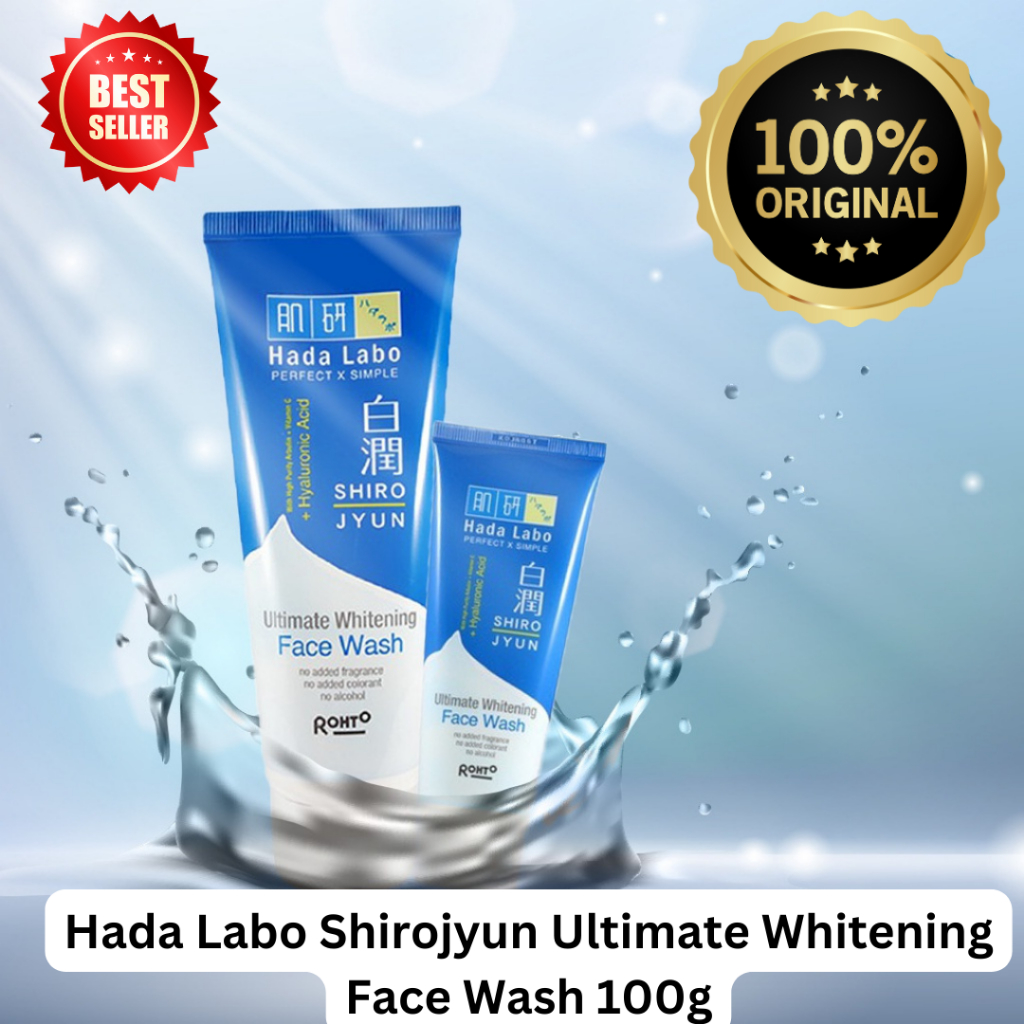 Jual Hada Labo Shirojyun Ultimate Whitening Face Wash 100g | Shirojyun ...
