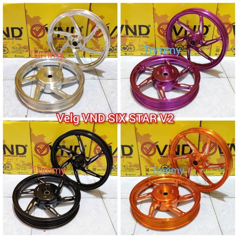 Jual Velg VND Six Star V2 Vario 110 125 150 160 Stylo CBS Beat Scoopy ...