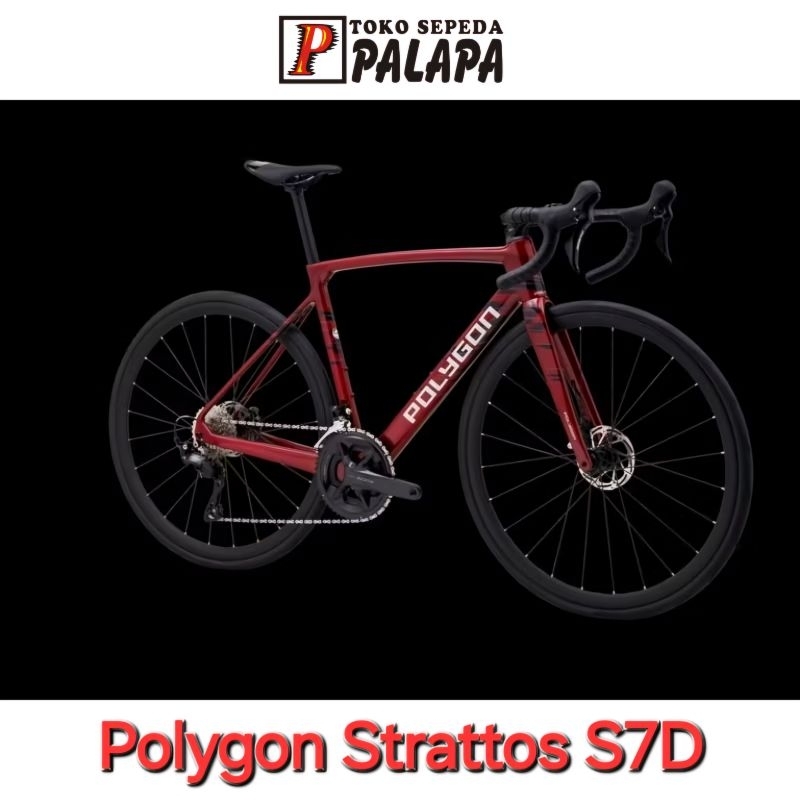 Jual Sepeda Balap 700C Polygon Strattos S7 Disc Brake S7D Roadbike Road Bike | Shopee Indonesia