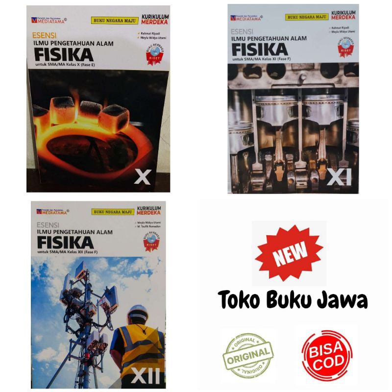 Jual PROMO Buku Esensi Ilmu Pengetahuan Alam Fisika Kelas 10 11 12 X XI XII (Fase E) Mediatama ...