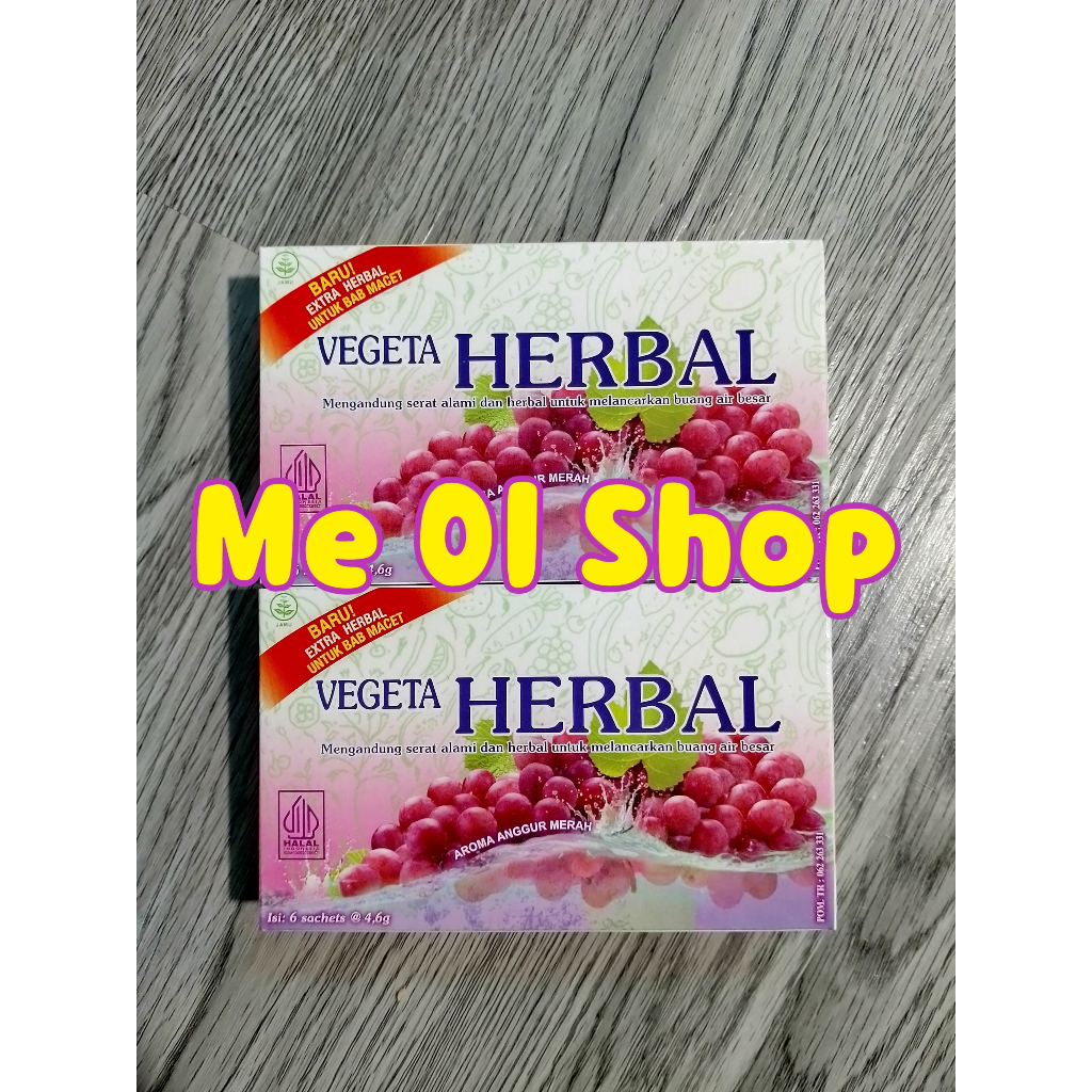 Jual VEGETA HERBAL AROMA ANGGUR MERAH isi 6 sachet | Shopee Indonesia