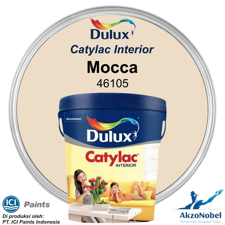 Jual CAT DULUX CATYLAC INTERIOR 25 KG - MOCCA 46105 | Shopee Indonesia