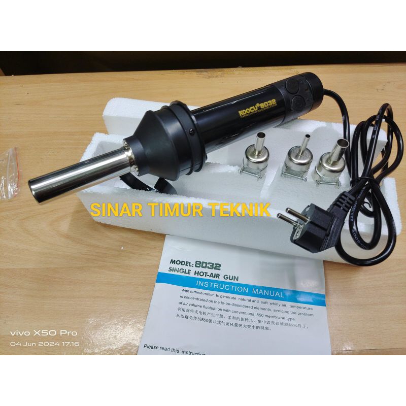 Jual BLOWER PORTABLE KOOCU 8032 ANALOG / HOT AIR PORTABLE KOOCU 8032 ...