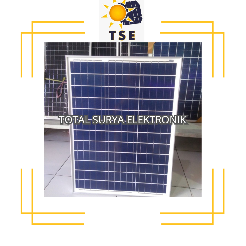 Jual PANEL SURYA / SOLAR CELL / SOLAR PANEL CMOS 50WP POLY | Shopee ...