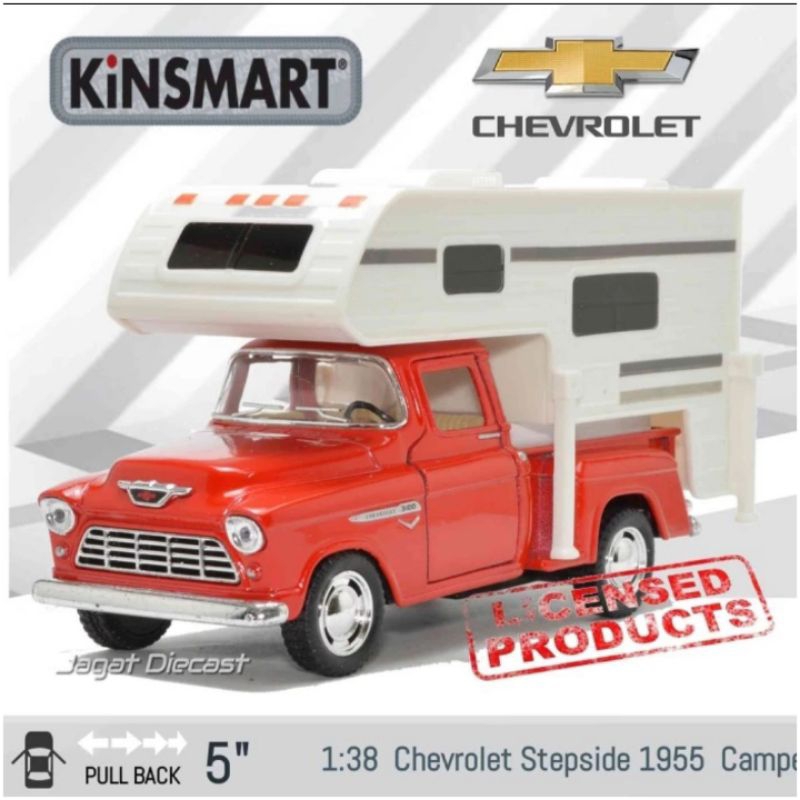 Jual Mainan Mobilan Pickup Kinsmart 1955 Chevrolet Chevy Stepside Pick ...