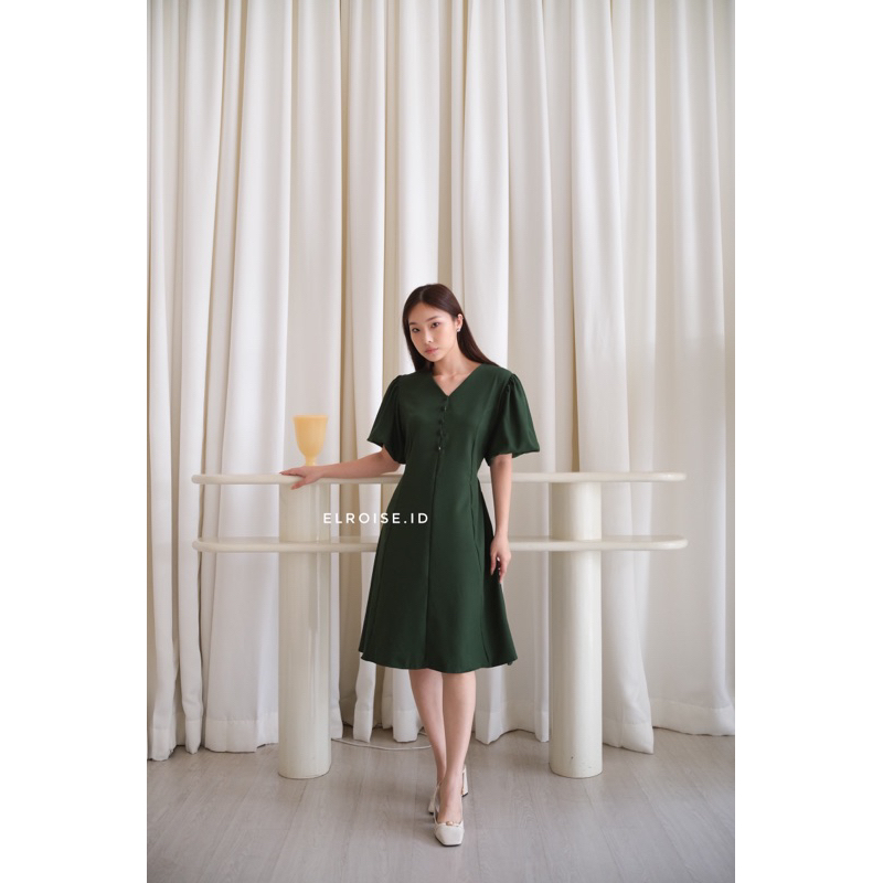 Jual Kimmy Midi Dress Tali / Dress Bumil Friendly Soft Flowy Adjustable ...