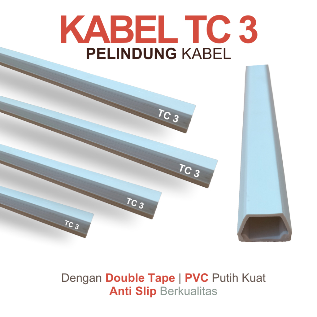 Jual KABEL PROTECTOR TC3 PANJANG 1 M PELINDUNG KABEL DENGAN DOUBLE TAPE ...