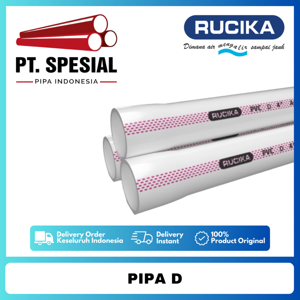 Jual Pipa PVC D Standard Rucika 3 Inch Pipa PVC Rucika - 05 | Shopee ...