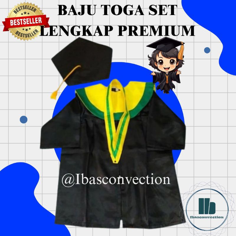 Jual BAJU TOGA WISUDAH ANAK TK PAUD SD SMP SMA KULIAH, BAHAN SATIN ...
