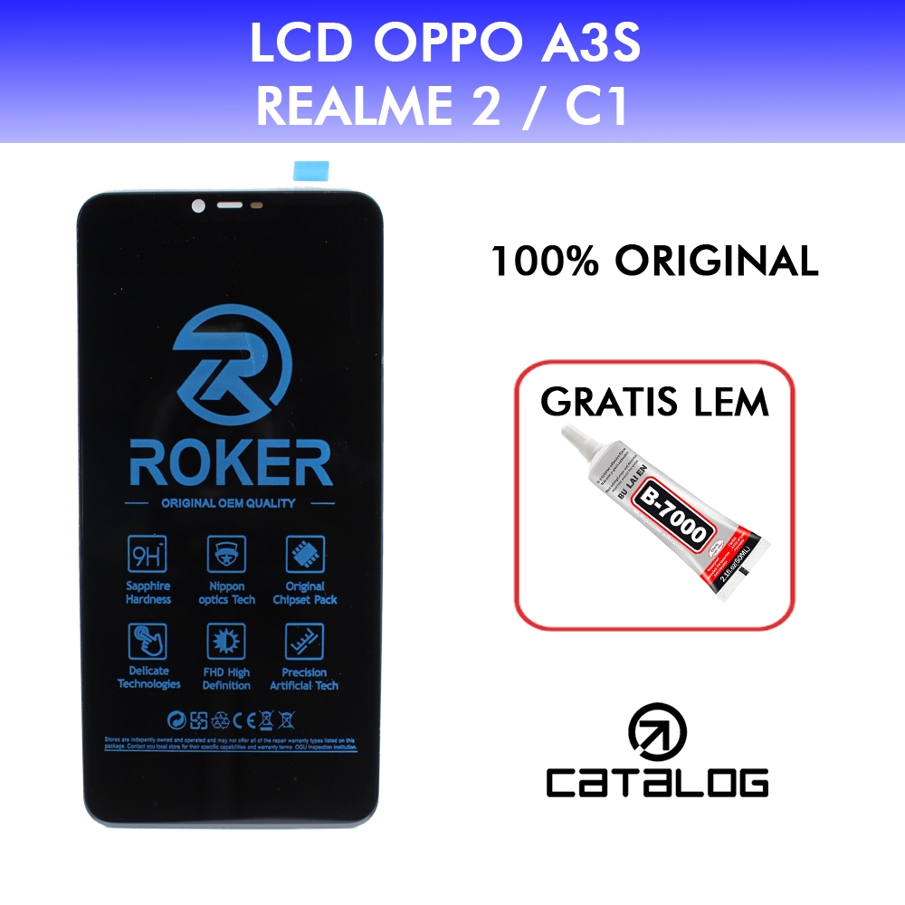 Jual ORIGINAL ROKER LCD OPPO A3S / REALME 2 / REALME C1 FULLSET | Shopee Indonesia