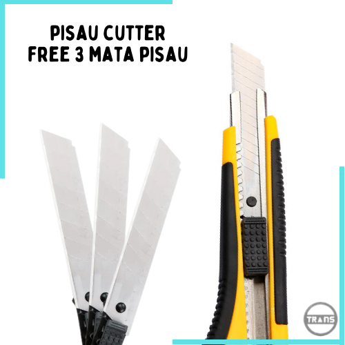 Jual Pisau Cutter Tajam / Kater Besar Stainless / Free 3 Mata Pisau ...