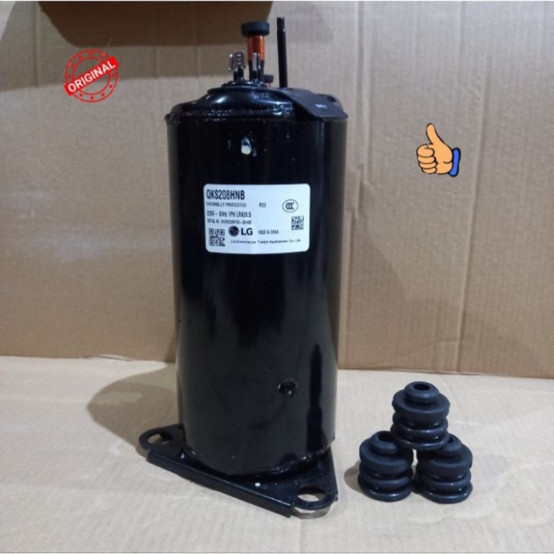 Jual LG Compressor R-22 QKS-208-HNA 1.1/2 HP 220 Volt (Rotary) | Shopee ...
