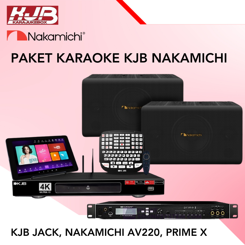 Jual PAKET KARAOKE MURAH KJB JACK KARAOKE PLAYER NAKAMICHI AV220 SPEAKER AUDIOBANK PRIME X ...